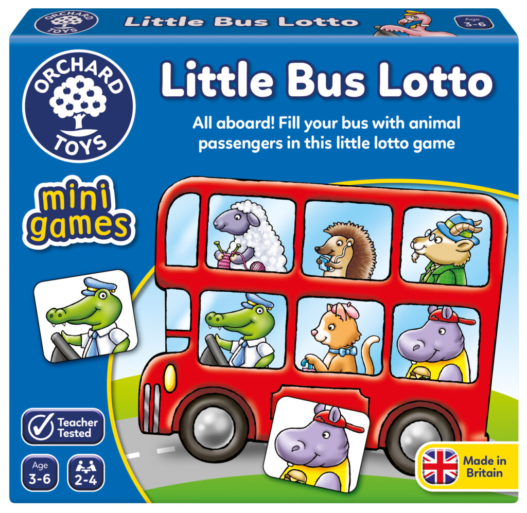 Orchard Toys Little Bus Lotto Mini-Game - Nut Tree Toys